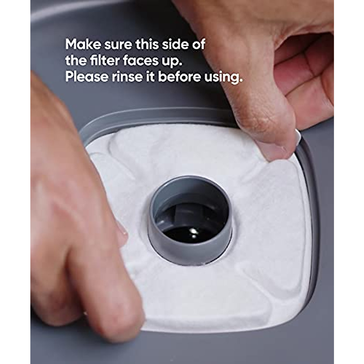 Loomla 4 Pack Replacement Filters & 2 Pack Replacement Pre-Filter Sponges for 135oz/4L Automatic Dog Water Bowl Dispenser Cat Water Fountain (VC1460)