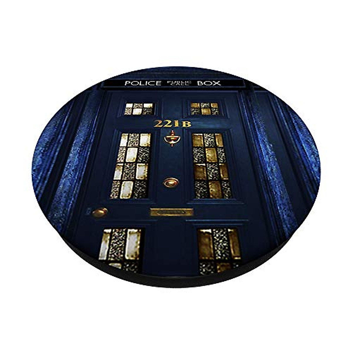 Police Public Call Box 221B PopSockets PopGrip: Swappable Grip for Phones & Tablets