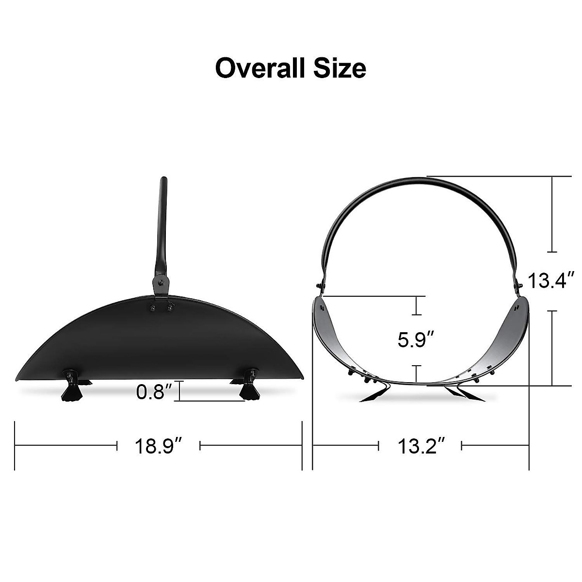 Amagabeli Fireplace Log Holder Indoor Bundle 5PCS fireplace tools and Bucket for fireplace