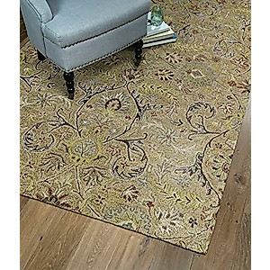 Kaleen Helena Collection Hand Tufted Area Rug, 5' x 7'9", Gold