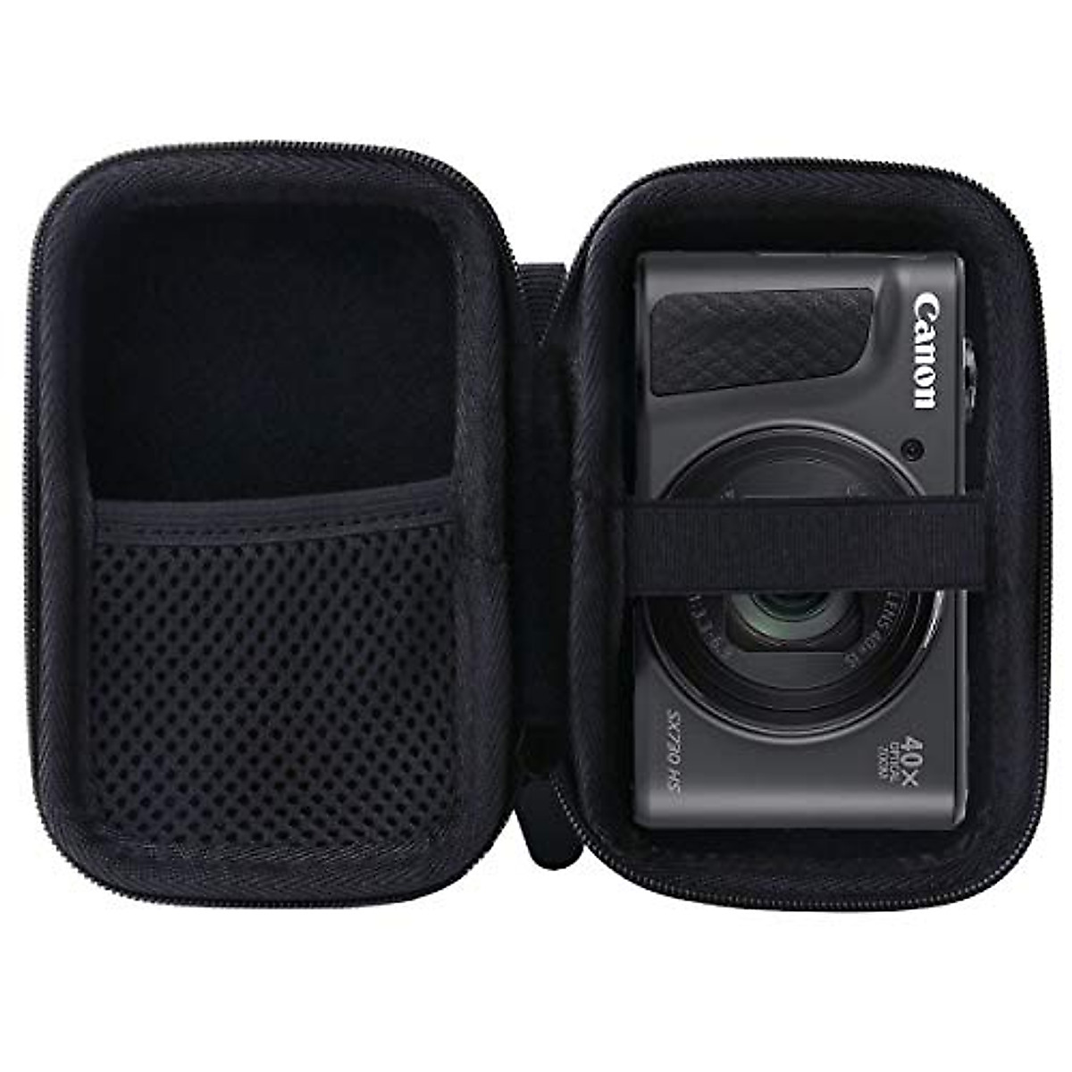 WERJIA Hard Carrying Case Compatible with Canon PowerShot SX720 SX620 SX730 SX740 G7X Digital Camera (Storage case, Black)