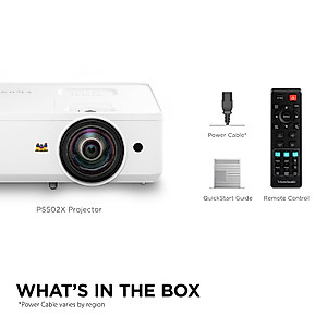 ViewSonic PS502X 4000 Lumens XGA HDMI Short Throw Projector for Education and Office