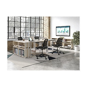 Safco 12.25 Inch Tall Wooden Ready Home Office Work Space Stackable Storage Cabinet Bookshelf Filing Unit Organizer Décor, Beige