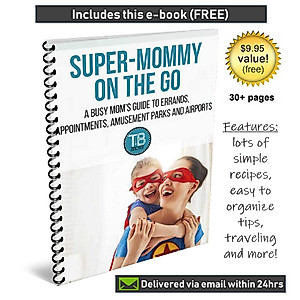 Mogix SMART Baby Diaper Bag with Portable Phone Charger, Changing Pad, Wet Dry Bag, Stackable Snack Container and Power Pack