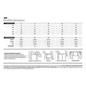 Dr. James Lab Coat for Women, Tailored Fit, Feminine Design, White, 33 Inch Length (6)