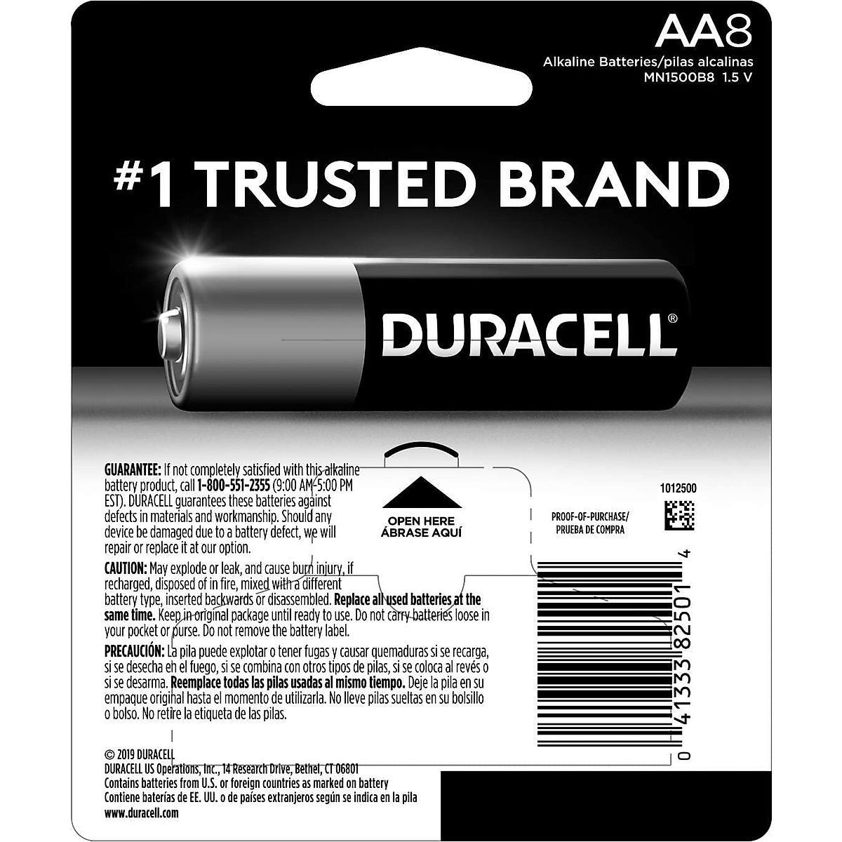 Duracell BATTRY ALKLN DURA AA CD8