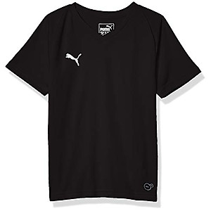 PUMA Unisex Youth Liga Jersey Core, Black/White, X-Large