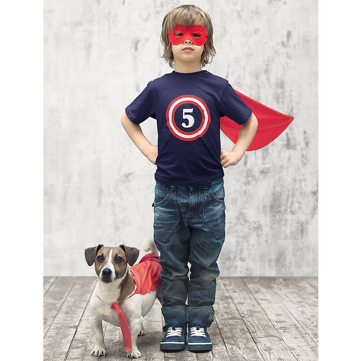 Captain 5th Birthday - Gift for Five Years Old Toddler Youth Kids T-Shirt 5T Navy