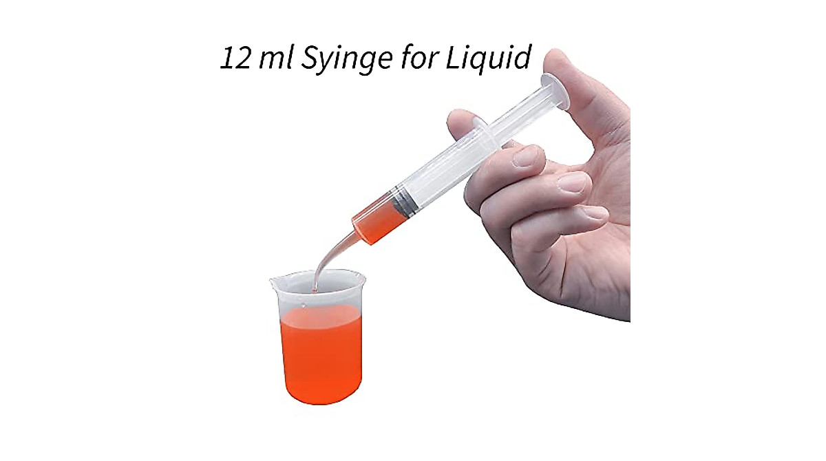Wisdom Teeth Syringe, 5 Pack Irrigation Dental Syringes with Curved Tip ...