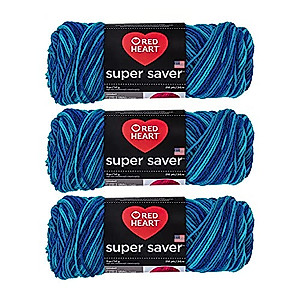Red Heart E300-3944 Red Heart Super Saver Yarn - Macaw