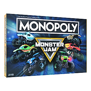 Monopoly: Monster Jam | Buy, Sell, Trade Iconic Trucks Including Grave Digger, Max-D, El Toro Loco, Dragon’s Breath | Classic Game | Officially-Licensed Monster Jam Merchandise