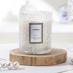 Kokrose Scented Candle Gifts for Women,Natural Soy Wax Candle Gifts,8 oz Scented Candle for Home Scented (Peach Oolong)