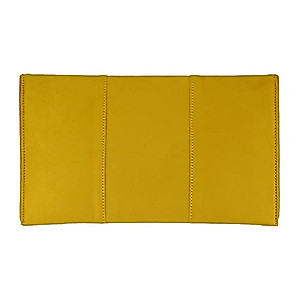JNB Women's Faux Microsuede Envelope Clutch (Mustard)