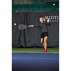 Wilson Tour Slam Adult Recreational Tennis Racket - Grip Size 3 - 4 3/8", Grey/Green