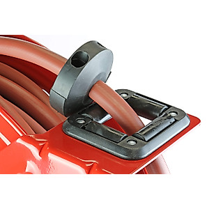 Lincoln 83753 Value Series Air and Water 50 Foot x 3/8 Inch Retractable Hose Reel, 1/4 Inch NPT Fitting, Slotted Mounting Base, 5-position Adjustable Outlet Arm