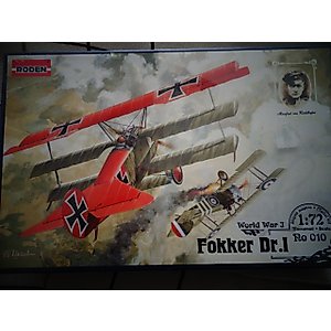 Roden Fokker Dr.I German Triplane Fighter Airplane Model Kit