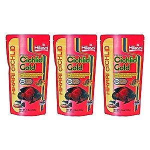 Hikari Cichlid Gold Floating Baby Pellets for Pets, 8.8-Ounce (3 Pack)