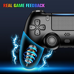 2 Pack Controllers with Charging Dock Station for PS4, Wireless Controller Compatible with PS4/Pro/Slim, with LED Charging Dock 2 Controller