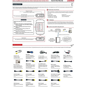 LAUNCH X431 Heavy Duty Truck Diesel Diagnostic Scan Tool ABS SRS OBD2 Scanner HD 3 Module for X-431 V+/Pro3/PAD