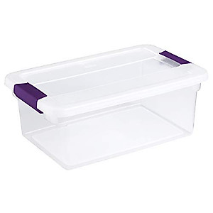 Clear View Latch Storage Box, 6-Qts.