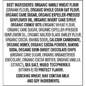 Annie's Organic Friends Bunny Grahams, 1.25 oz (Pack of 10) with By The Cup Stickers