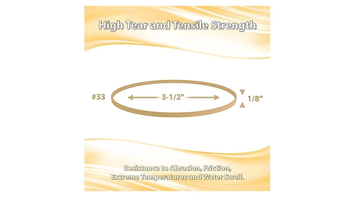 Get Durable Size 33 Rubber Bands - 5 lb Bulk, Made in USA