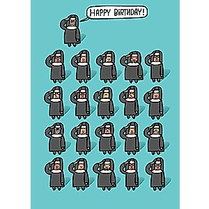 RSVP 21 Nun Salute Funny/Humorous Birthday Card