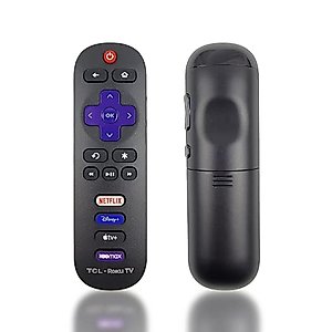 Ceybo OEM 21001-00071 Remote Control for TCL Roku TV Includes Netflix, Disney+, Apple TV & HBOMax Shortcuts 32S327, 32S335, 43S433, 43S435, 50S435, 55S435, 65S435