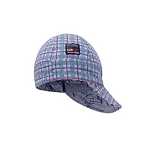 BOCOMAL 2 Pack Welding Cap CAT2 Flame Resistant Midweight 6 Pannel Welder Hats 7 3/8