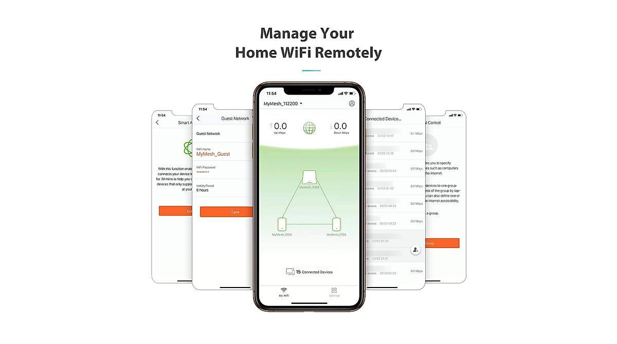 Meshforce M3 Mesh WiFi System - Whole Home Coverage & Fast Speeds
