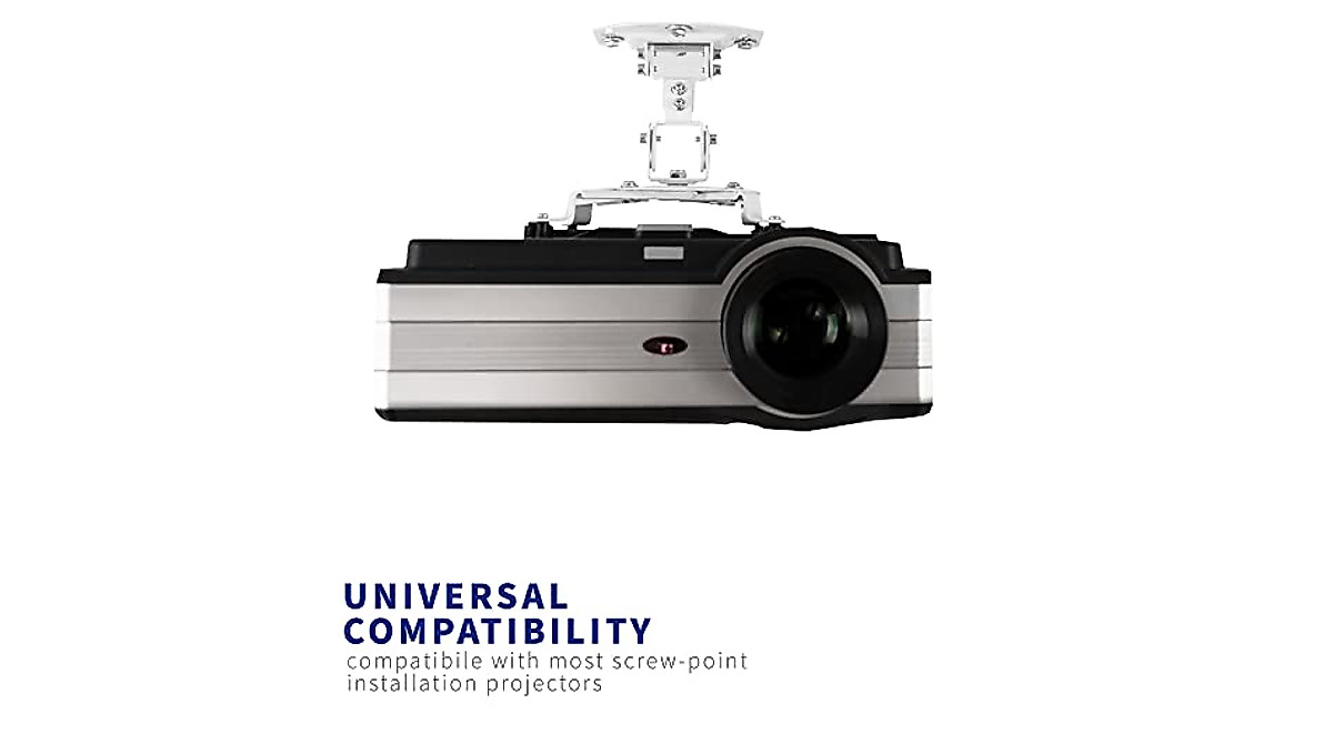 VIVO Universal Ceiling Projector Mount – Adjustable & Low Profile