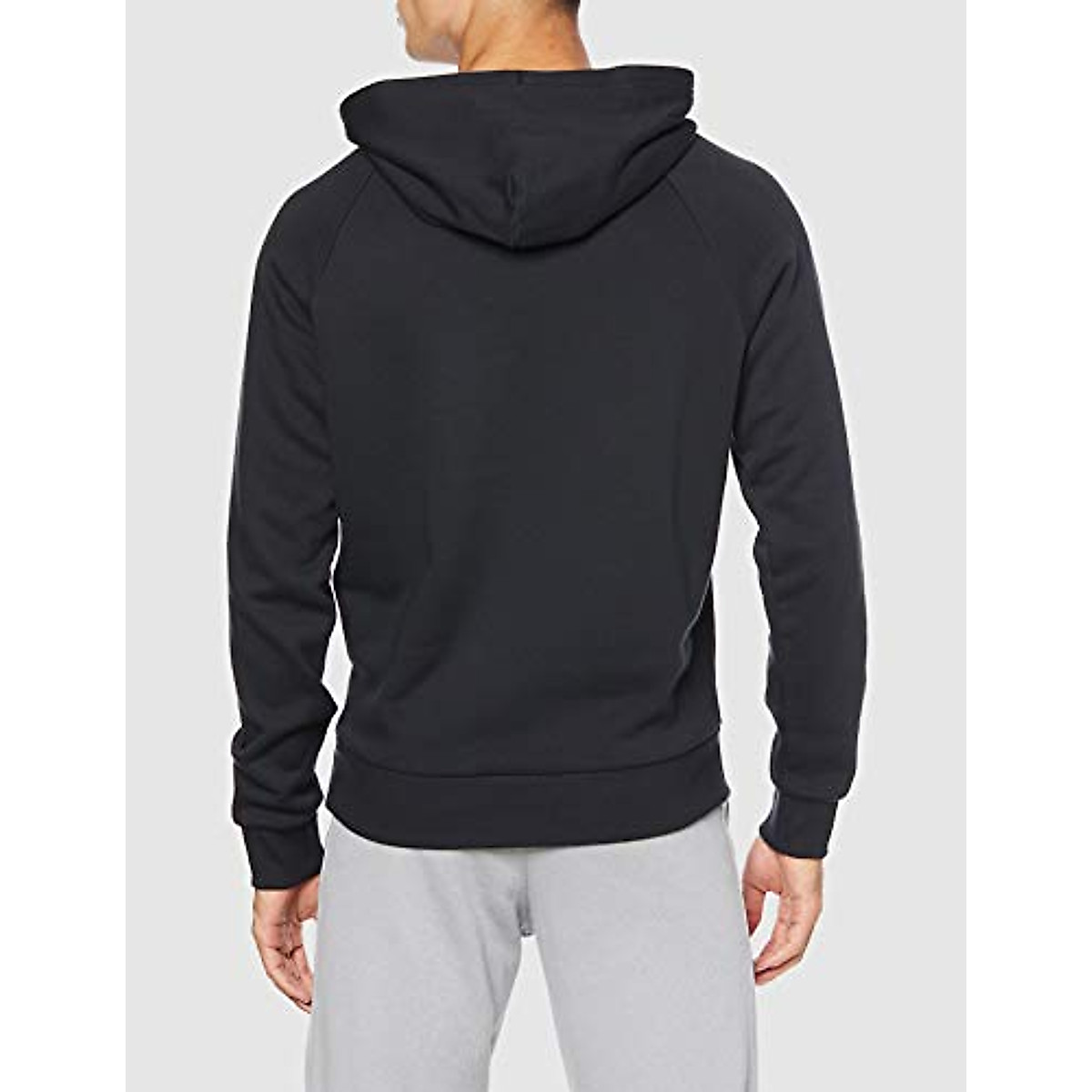 Under Armour Mens Rival Fleece Big Logo Hoodie , Black (001)/Onyx White , 3X-Large