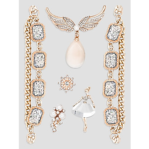 Acwenie Shoe Charms Bling for Croc Jewelry Accessories Decoration for Women Girls Party Favors Birthday Gifts