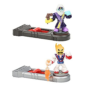 Akedo - Ultimate Arcade Warriors Versus Pack Thunderwind Vs Burnout Mini Battling Action Figures Ready, Fight, Split Strike