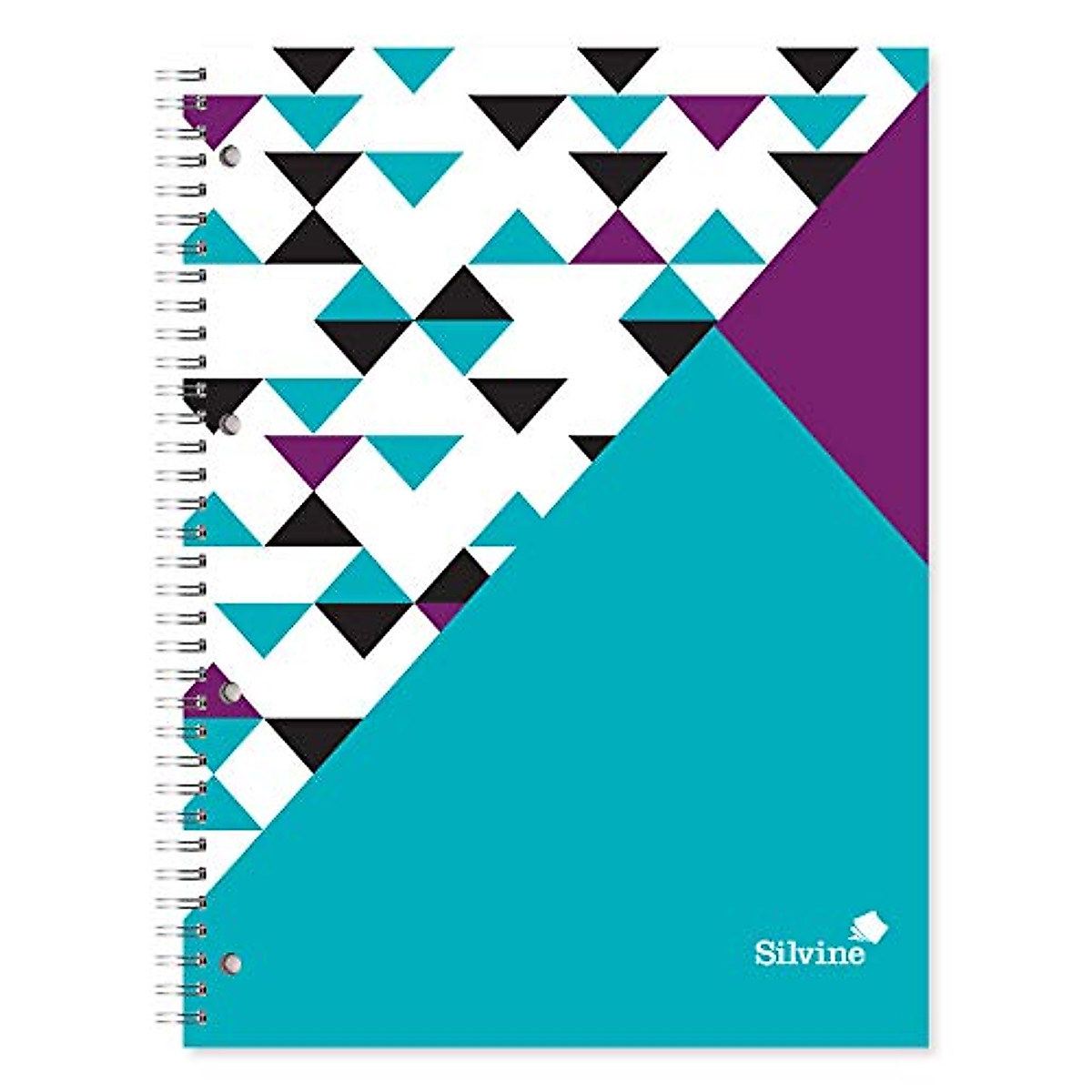 Silvine TWA4AC A4 Plus Stripes Design Twinwire Notebook (Pack of 4)