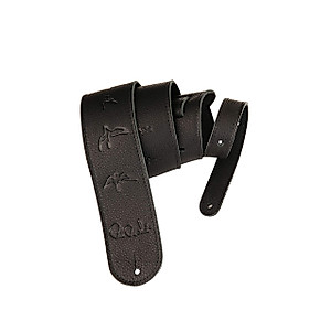 PRS Guitars Leather Birds Guitar Strap, Black (ACC-3119),Green