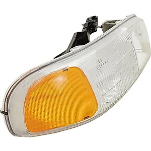 Qpmalsns Headlight Halogen Bulb Right Passenger Side Clear Lens W/Bulb Headlamp 15850352 GM2503188 14490927