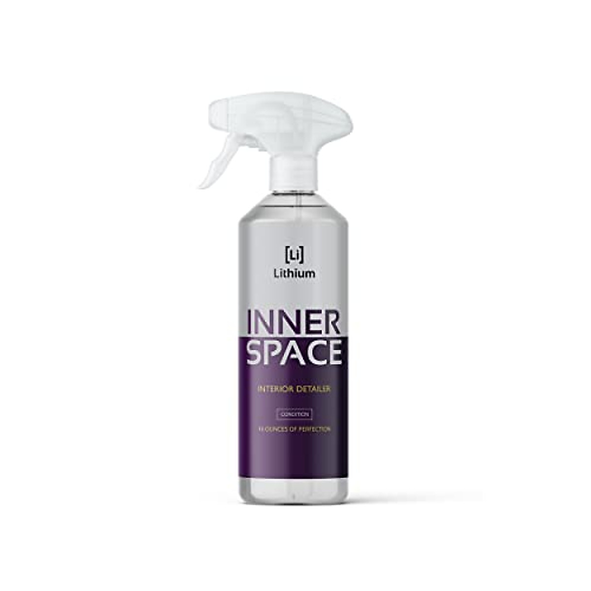 Lithium Inner Space - Interior Detailer, Conditioner, And Protectant. Revives Interiors and Keeps Them Looking New - Natural Appearance, UV Inhibitors, Low Sheen Formula, Makes Surfaces Healthy, Not Shiny.