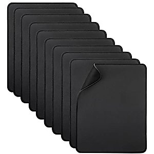 KTRIO 10 Pack Mouse Pad, Small Mouse Pads with Stitched Edges, [30% Larger] Mousepads Bulk Non-Slip Rubber Base, Waterproof Mouse Pad for Computers, Gaming, Office & Home, 11 x 8.5 x 0.12in, Black