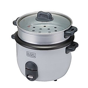 Black & Decker RC1860 700W 1.8 L 7.6 Cup Rice Cooker (Non-USA Compliant), White
