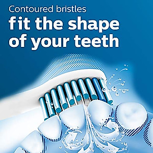Philips Sonicare Genuine Sensitive Replacement Toothbrush Heads for Sensitive Teeth, 3 Brush Heads, White, HX6053/64