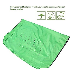 Ymiko Waterproof Porch Swing Top Cover Patio Swing Canopy Replacement Cover 75.2x47.2 in/191x120 cm