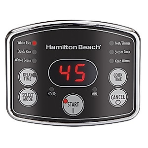 Hamilton Beach Rice & Hot Cereal Cooker, 10-Cups uncooked resulting in 20-Cups (Cooked), 37541