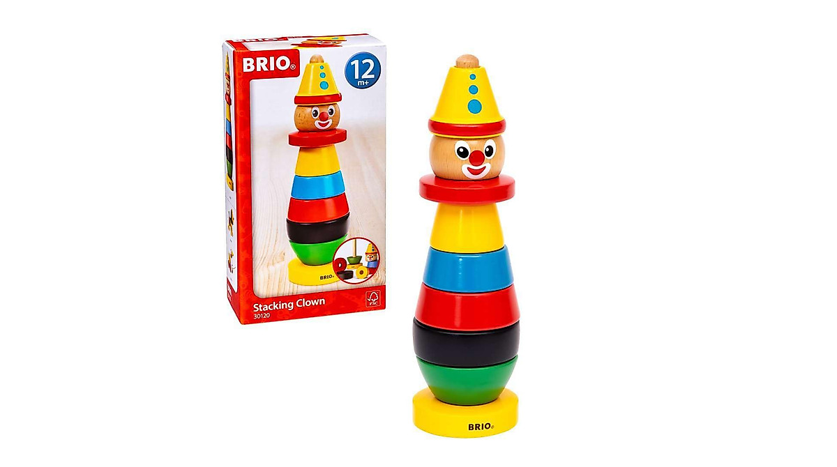 BRIO Stacking Clown - Fun Toy for Kids 1+ Years