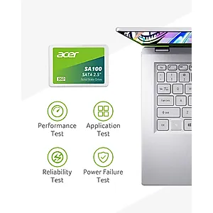 acer SA100 480GB 2.5 Inch SATA SSD Internal Solid State Drive, Up to 560MB/s Read - BL.9BWWA.103