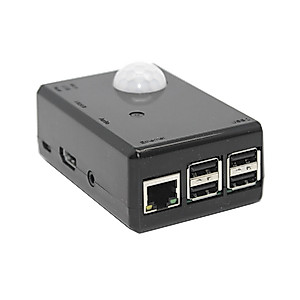 SPI-BOX Raspberry Pi 3 & Raspberry Pi 2 PIR Motion Activated Security Camera starter Kit (Black Starter Kit)