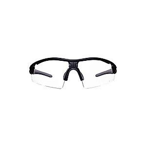 Allen Company Aspect Shooting Safety Glasses, Clear Lenses, ANSI Z87.1+ & CE Rated, Black and Gray, one Size