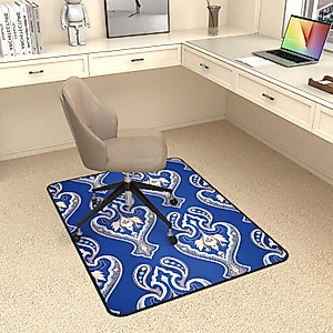 Mapuon Heavy Duty Desk Chair Mat for Carpet & Hardwood Floors, 48" x 36" Exquisite Jacquard Floor Mat Office Chair Mat for Carpeted Floors and Hardwood Floor for Home Office