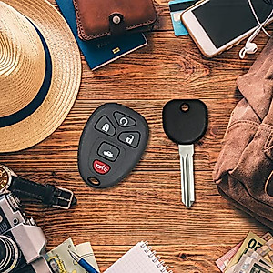 Keyless2Go Replacement for New Keyless Entry Remote Start Car Key Fob for 22733524 KOBGT04A with New Uncut Transponder Ignition Car Key Circle Plus B111