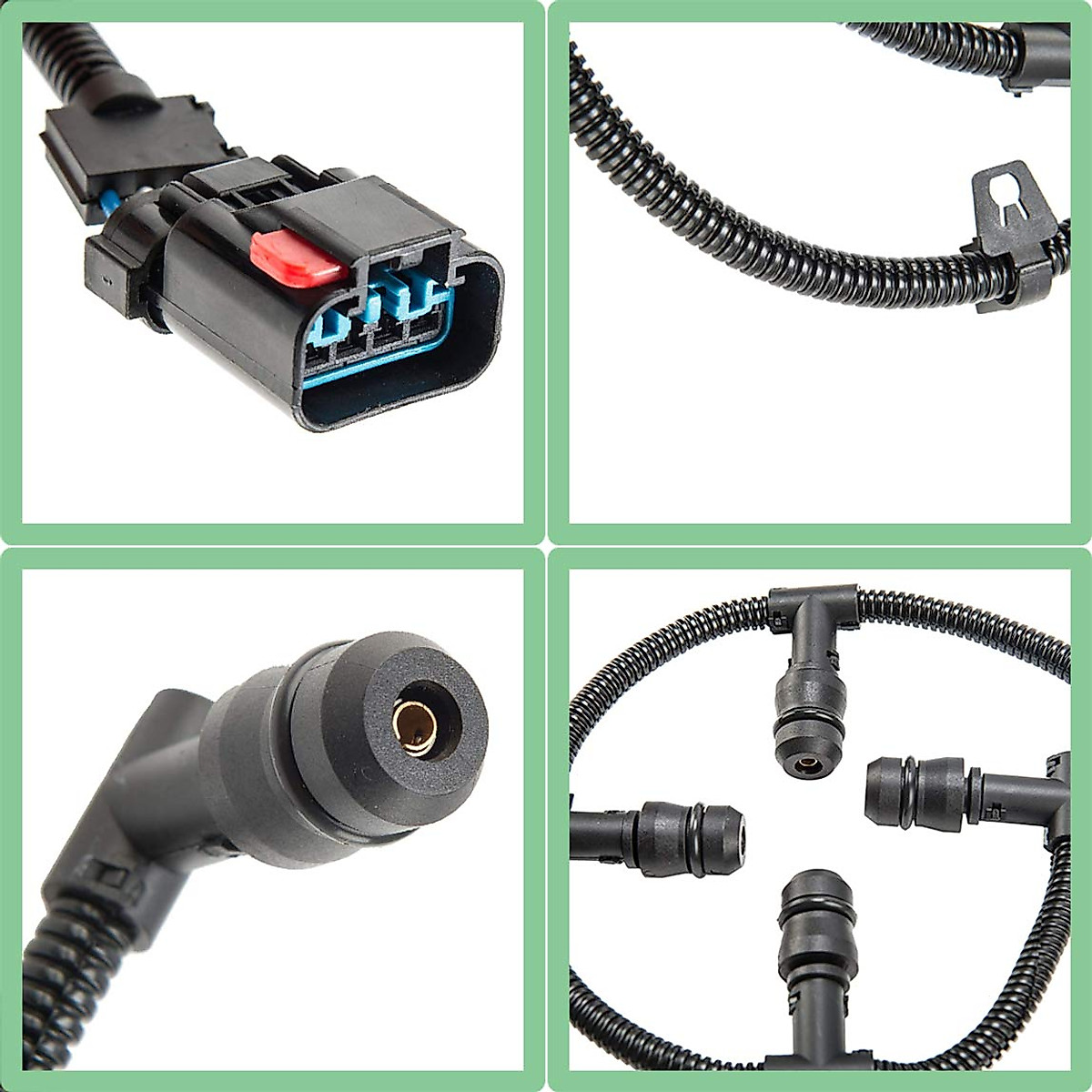 3C3Z-12A690-AA Powerstroke 6.0 Diesel Glow Plug Harness Kit Includes Right Left Harness Removal Tool,Compatible with 2004-2010 Ford 6.0L V8 Powerstroke Diesel Engine Ford F-250 F-350 F-450 Super Duty